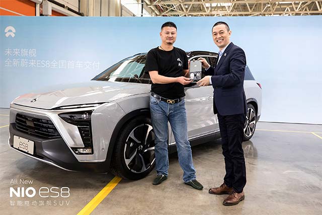 NIO starts deliveries of the all-new NIO ES8 electric SUV